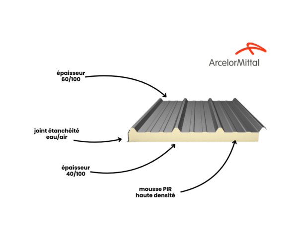 Plancher Collaborant Cofraplus 60 75/100 - ARCELOR - Tolganor